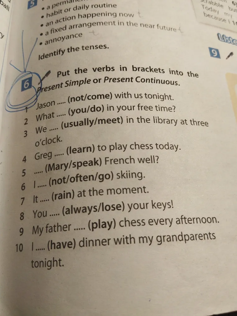 Поставьте глаголы в скобках в Present Simple или Present Continuous ...