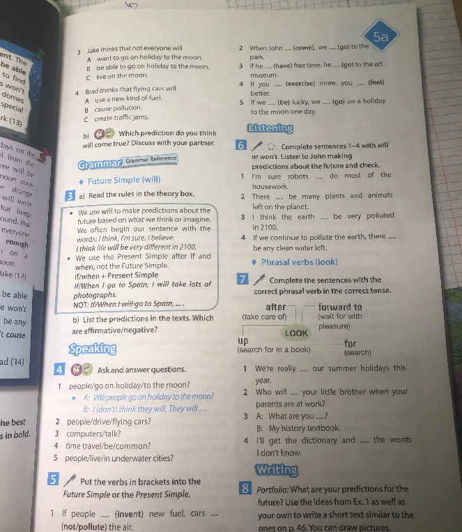 Put the verbs in brackets into the Future Simple or the Present Simple ...