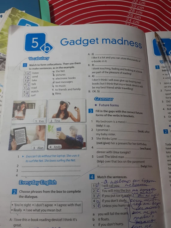 1 Match to form collocations. Then use them to make sentences, as in ...